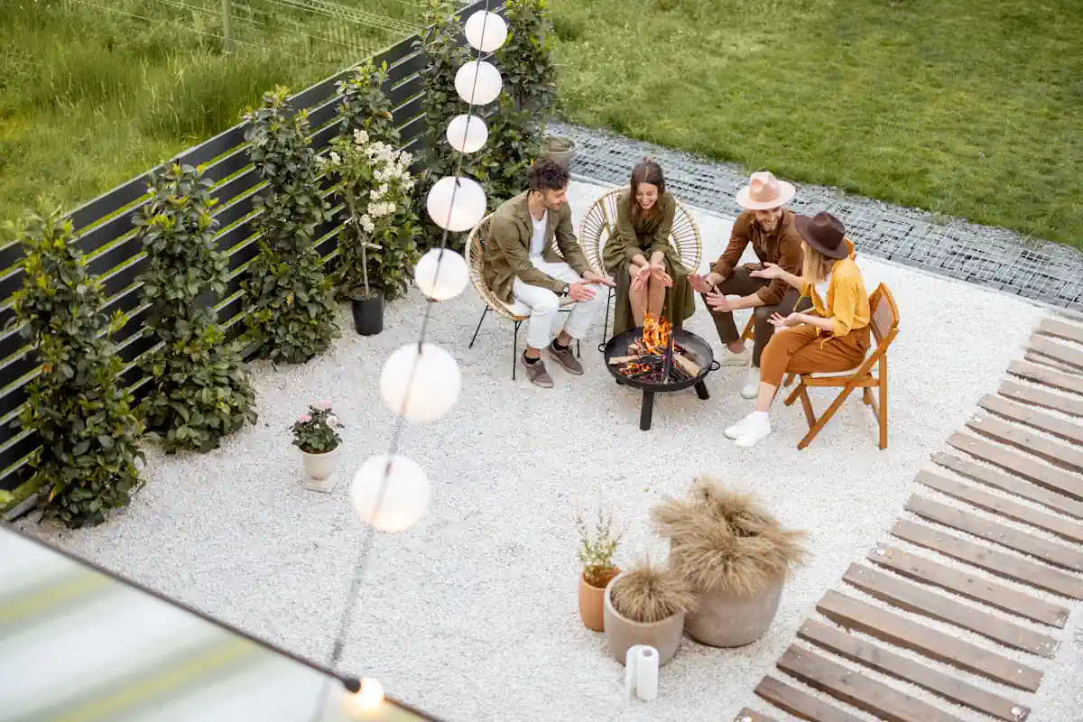 Terrasse En Gravier Résine